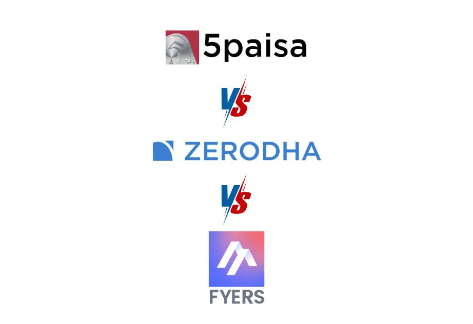 5paisa Vs Fyers Vs Zerodha Charges Brokerage Review AMC Which